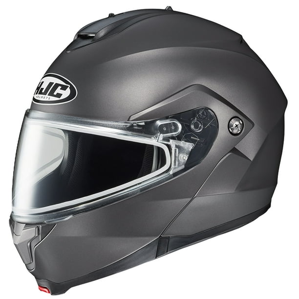 HJC C91 Modular Snow Helmet w/Dual Pane Shield Semi-Flat Titanium SM ...