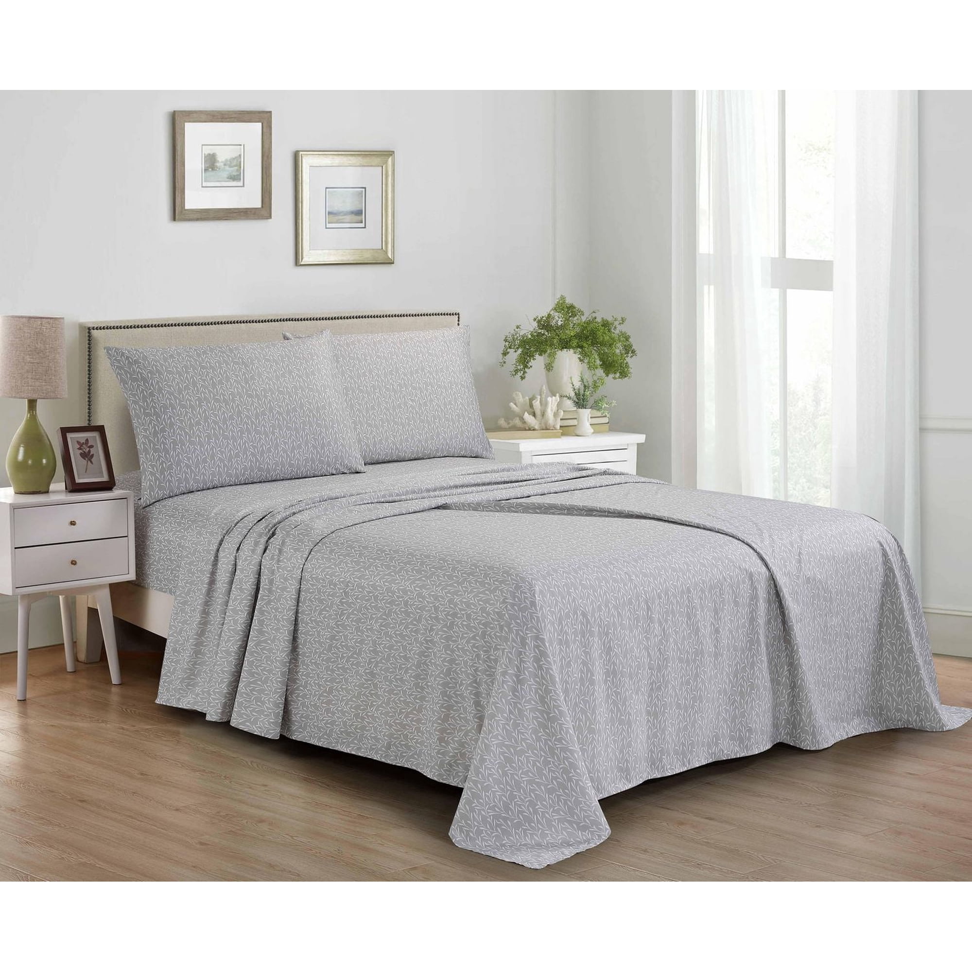 Click here for Swift Home 4 Piece Printed Microfibre Sheet Set Ki... prices