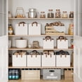 Closet Storage Bins, Storage Baskets for Shelves with Metal Frame and ...