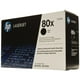 HP 80X (CF280X) Black High Yield Original Toner Cartridge 2 Pack ...