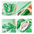 Cartoon Panda Pencil Case Large Capacity PU Pencil Case Portable Pen ...