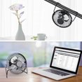 Bexikou 4-inch Mini Metal USB Desk Fan, Portable, Rechargeable for ...