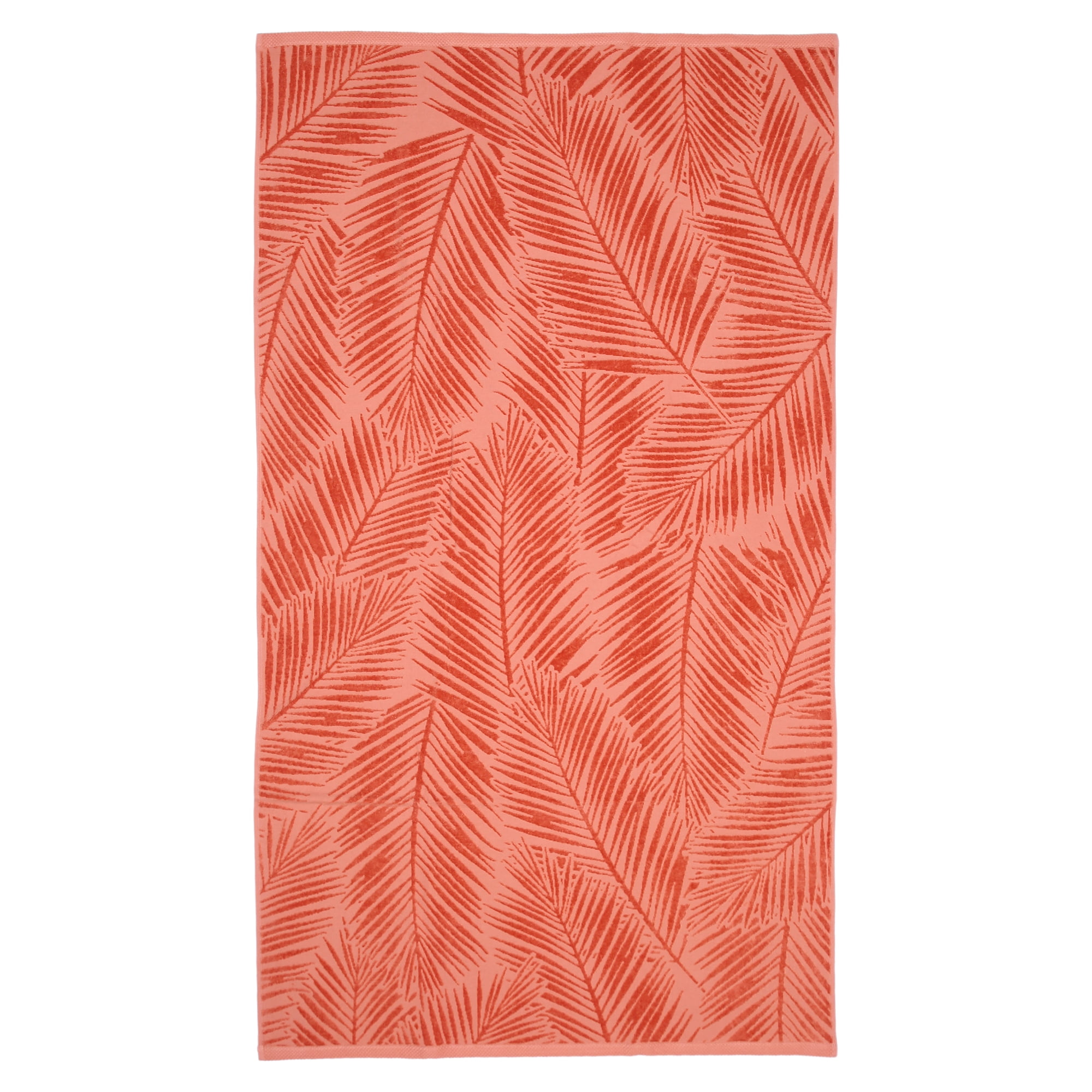 Click here for Hometrends Cotton Beach Towel  Sculpted Palm Arago... prices