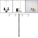 Rushawy Telescopic 4 Thread Spool Holder Quilting Metal Thread Stand ...
