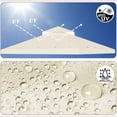 3x3M Double-Layer Gazebo Top Cover, 300D Polyester Canopy Replacement ...