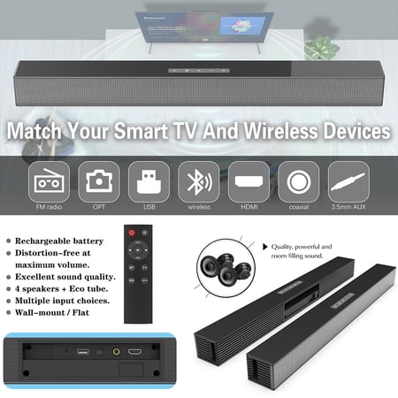 High Power Fiber Soundbar Speaker 40W High Power Fiber Soundbar Speaker ...