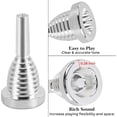 51D Silver Trombone Mouthpiece - Brass, Compatible with Beginners and ...