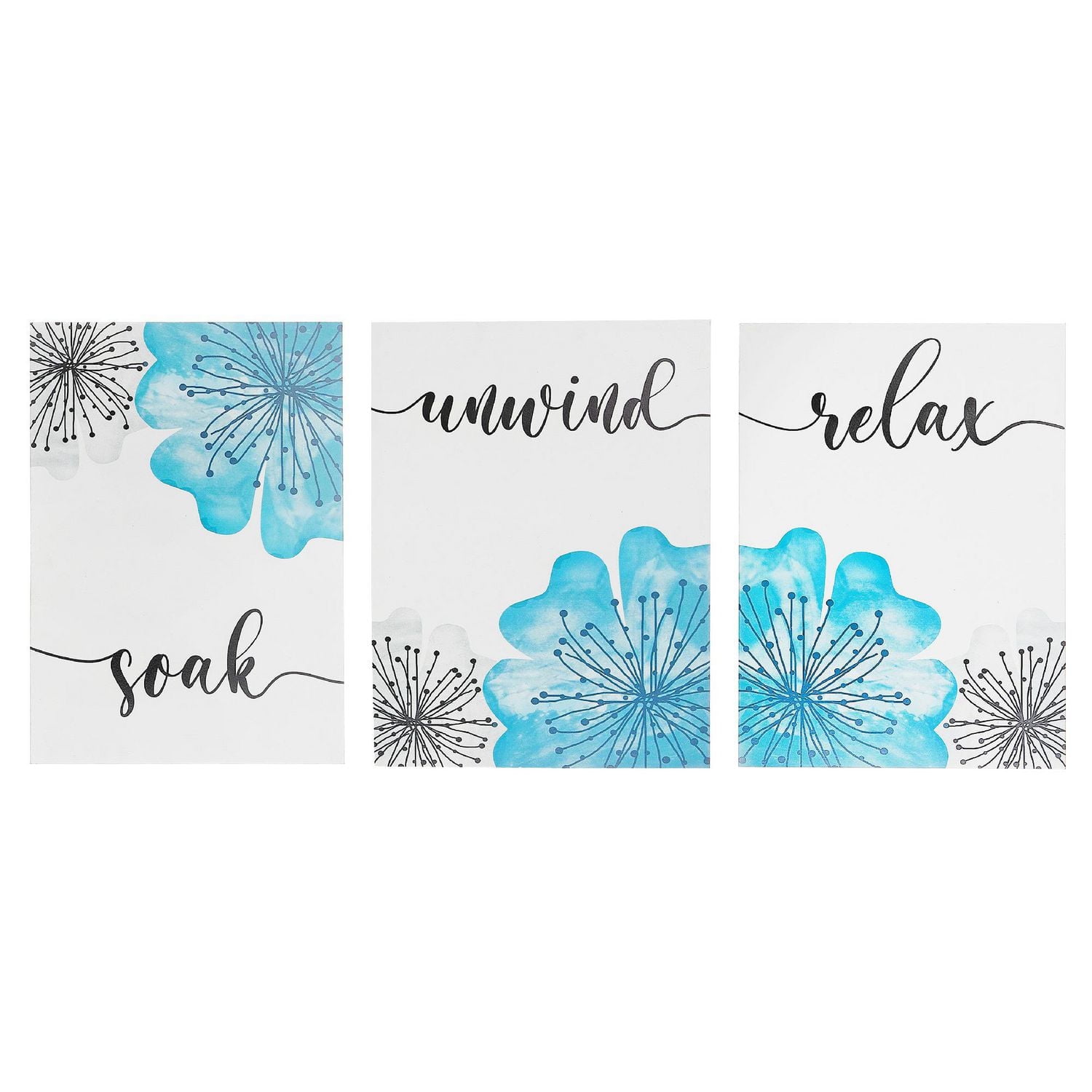 Click here for Ih Casadécor Mdf Wall Sign Relax Soak Unwind - Set... prices
