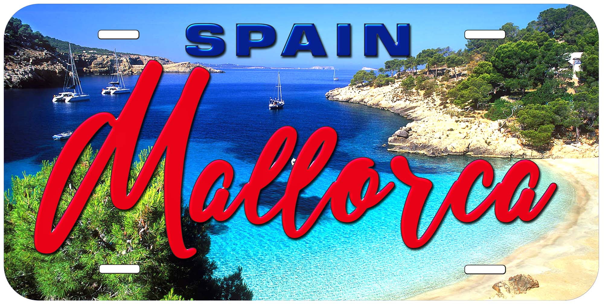 Mallorca Majorca TAG01 Spain Novelty Car Auto License Plate - Walmart.com