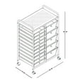 Realspace® 15-Drawer Mobile Cart, 38-3/16"H x 25-1/4"W x 15-3/8"D ...
