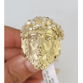 10k Jesus Head Ring Casual Band Yellow Gold Genuine Brand New Religious ...
