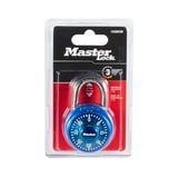 Master Lock Padlock 1530DCM Combination Dial with Aluminum Cover, 1-7/8in (48mm) Wide, Assorted ...