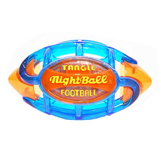 TANGLE NightBall Glow in The Dark Light Up LED Football Large Blue with ...