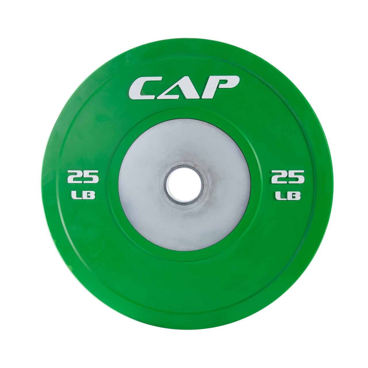 CAP Barbell Olympic 2-Inch Rubber Bumper Plate with Steel Hub, Single ...