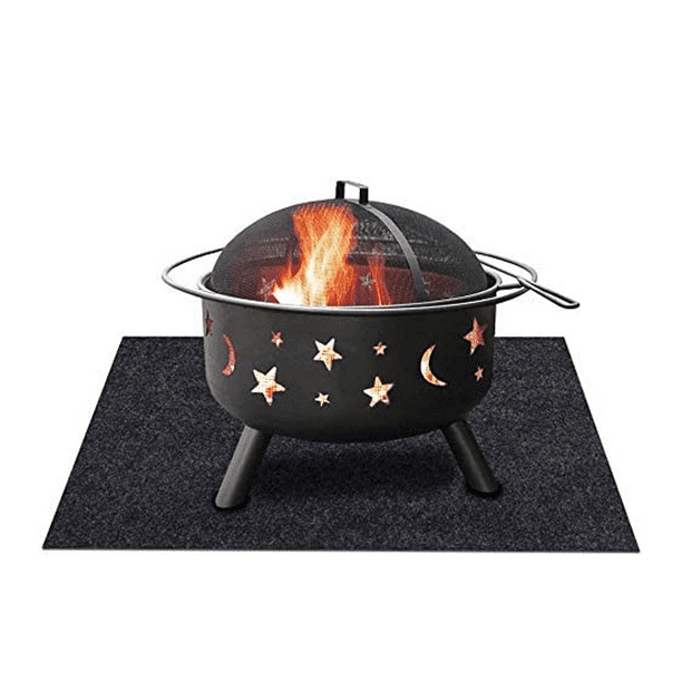 Jinsinto Fireplace Firepit Fire Mat Outdoor Lawn Patio BBQ Fire Mat ...
