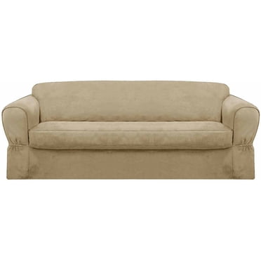 All Cotton Brushed Twill 2-piece Cushion Couch Sofa Loveseat Armchair ...