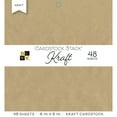 DCWV Single-Sided Cardstock Stack 6"X6" 48/Pkg-Kraft - Walmart.com