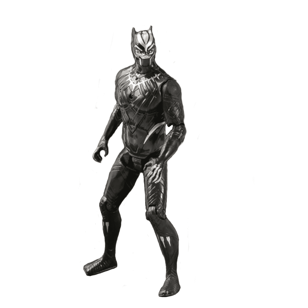 Black Panther Marvel Action Figure With Light up Action TOY-BPLU ...