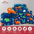 Sapphire Home 6 Piece Twin Kids Boys Comforter Set Bed in Bag w/Shams, Sheet Set and Decorative ...