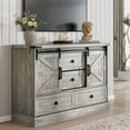 Garvee 45 Inch Farmhouse Dresser, Wooden Chest of Drawer with ...