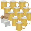 MUGSIE 12 Pack 11oz Green Inner Magic Color Charging Sublimation Mugs ...