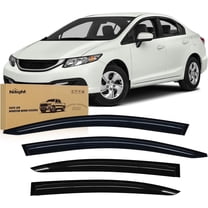 Window Vent Visor In-Channel Rain Guards Glossy Black Fit For 2015-2025 ...