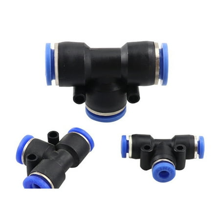Tongliya 1pcs PP T-type three-way pneumatic air pipe joint PE pipe ...