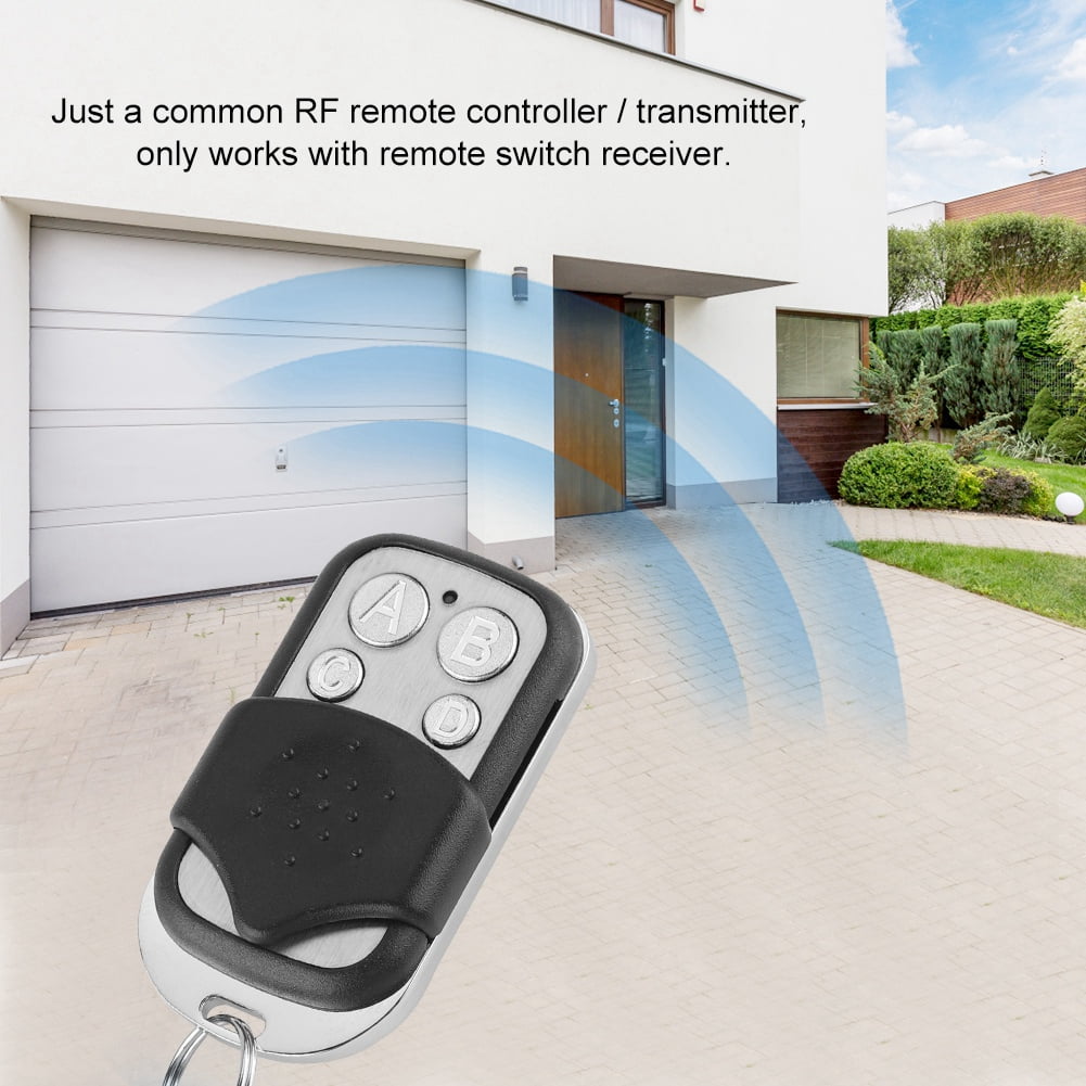 Control remoto RF 433MHz Matal Control inalámbrico aprendizaje ...