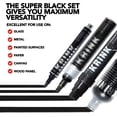 Free Shipping! Krink Super Black Permanent Ink Marker Set of 4 ...
