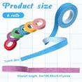 6 Rolls Thimble Tape for Hand Sewing, Self-Adhesive Finger Tape ...