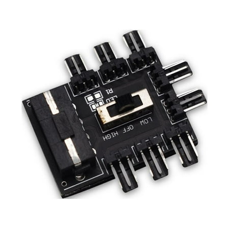 Redempat 1/2/3/5 Desktop Computer Mainboard Fan Hub Splitter PC 3pin ...