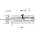 2 Pack Barrel Bolt Locks, 2.95 Inch Sliding Door Bolt Lock Latch ...
