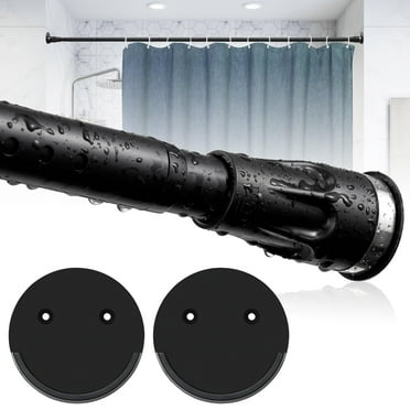 ALEAVIC Rust-Proof Adjustable Curved Shower Rod Set, Stainless Steel ...