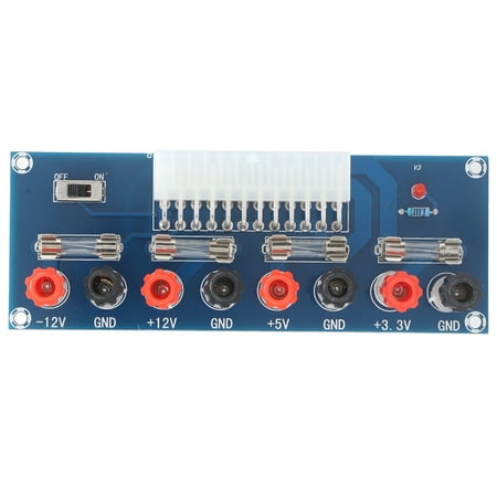 ATX Power Board, Output Protection Fuses Power Supply Breakout Module ...