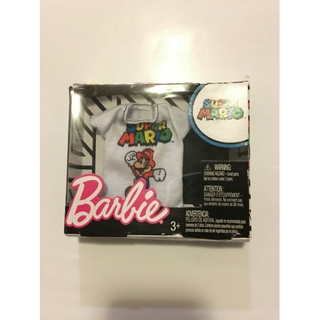 Barbie Fashion Super Mario, White Tee | Walmart Canada