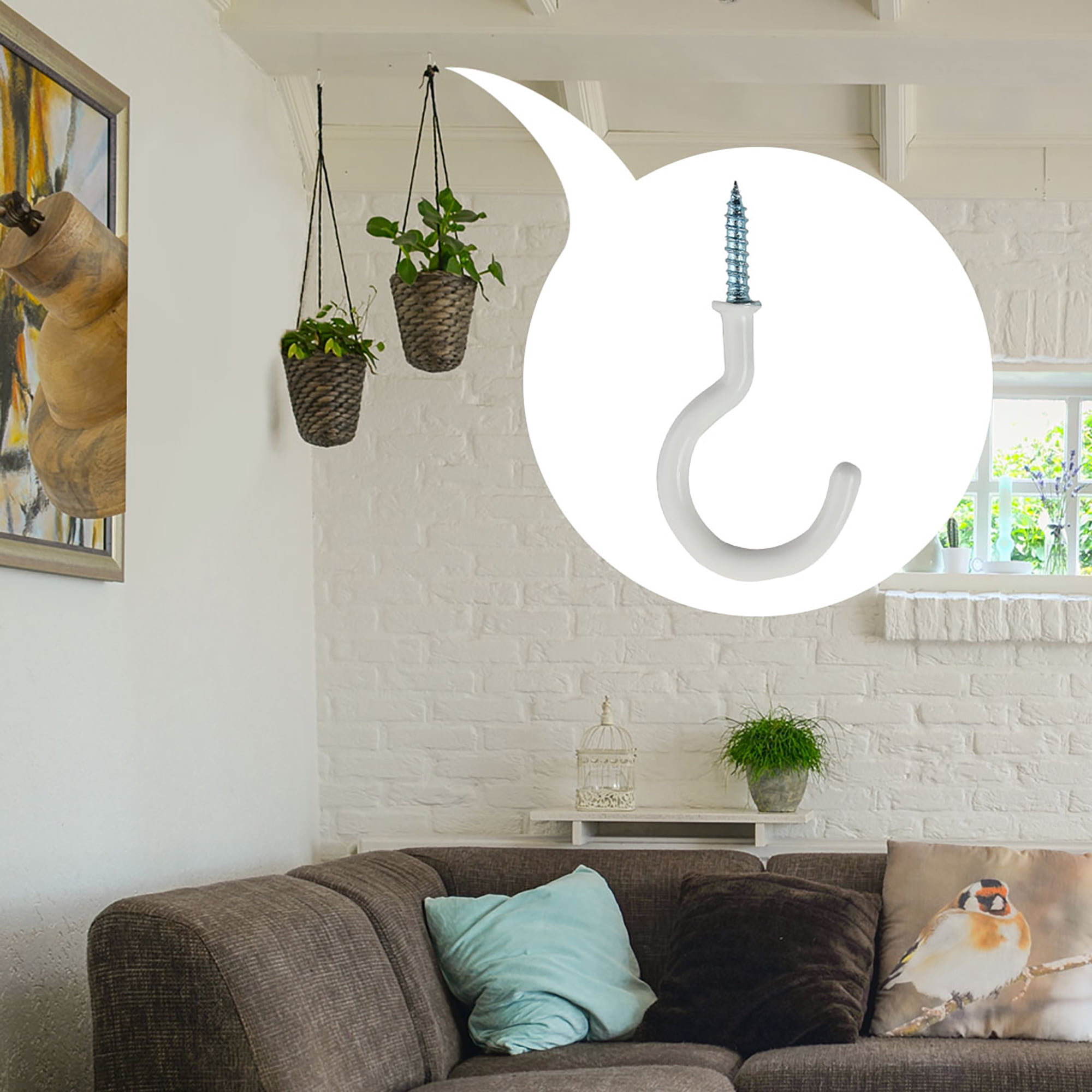 Click here for Unique Bargains 30pcs Cup Hooks 3/4 Inch Vinyl Coa... prices