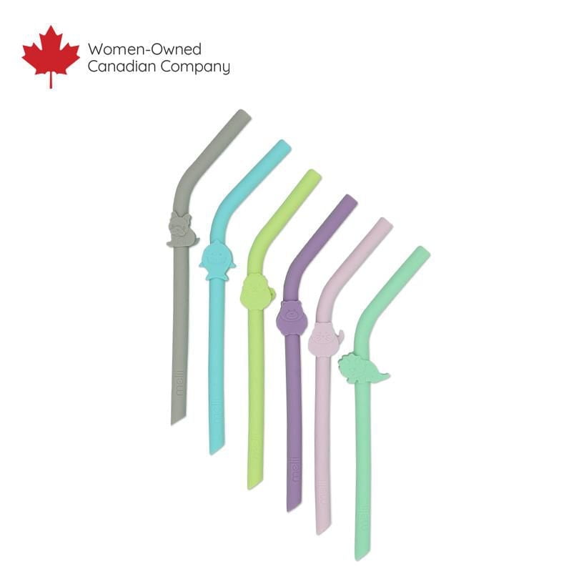 Click here for Melii Silicone Animal Straws With Cleaning Brush F... prices