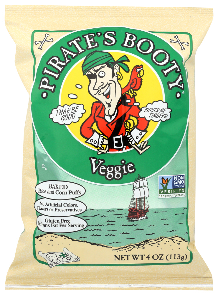 Pirate s Booty Snacks Veggie 4 Oz Pack Of 12 Walmart Walmart