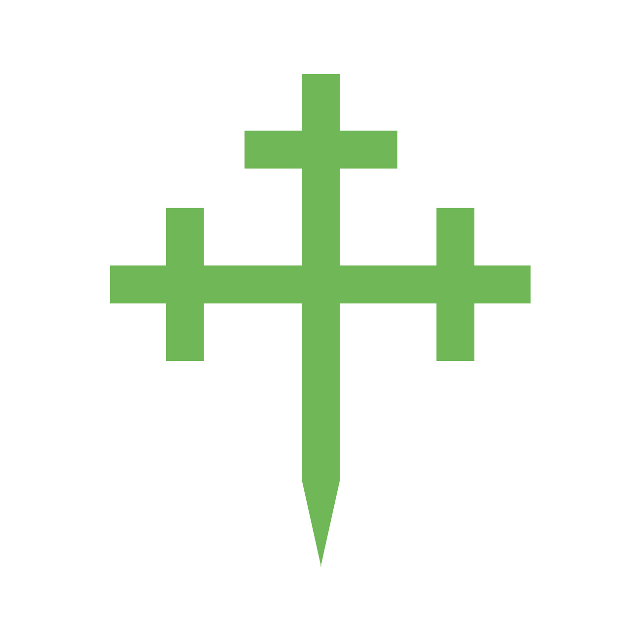 Cross Crosslet Fitchy Sticker Decal Die Cut - Self Adhesive Vinyl ...