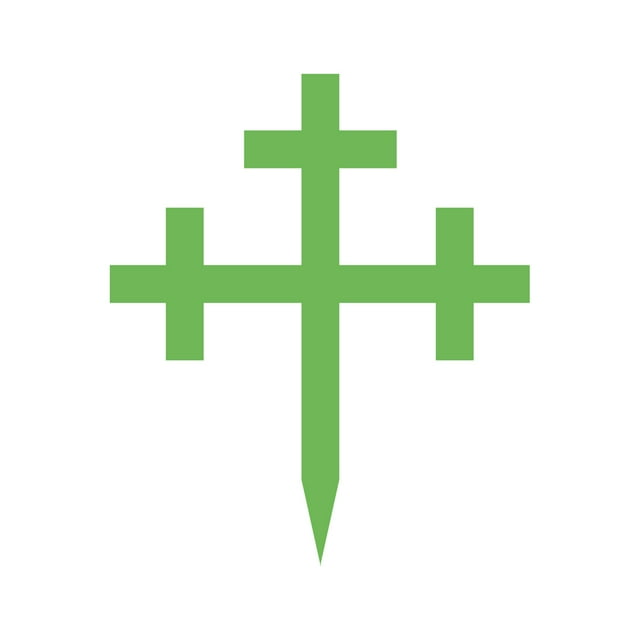 Cross Crosslet Fitchy Sticker Decal Die Cut - Self Adhesive Vinyl ...