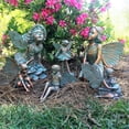 Homestyles 9"L Lying Pipkin in Bronze Patina Home Patio & Garden Statue ...