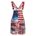 American Flag Overalls Men Shorts Jumpsuit Independence Day Print ...