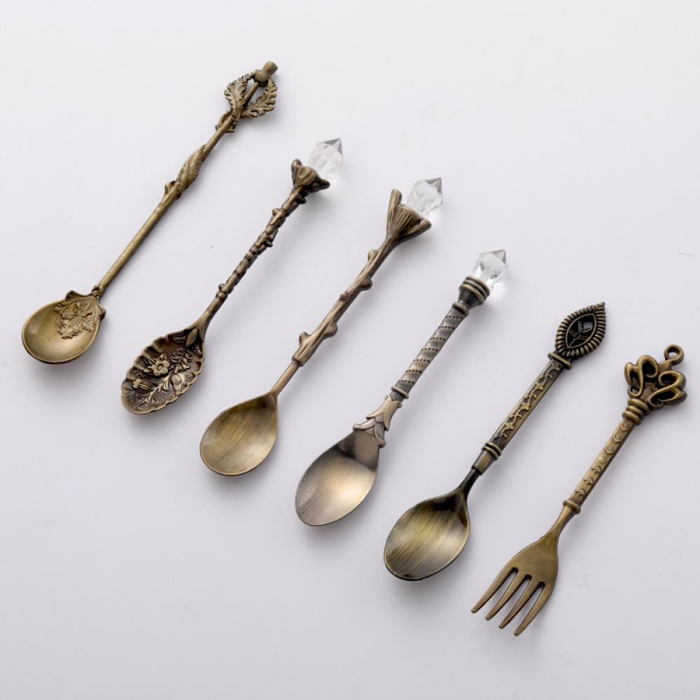 Lemetow Elegant Royal Retro Spoon Sets Palace Style Table Decoration ...