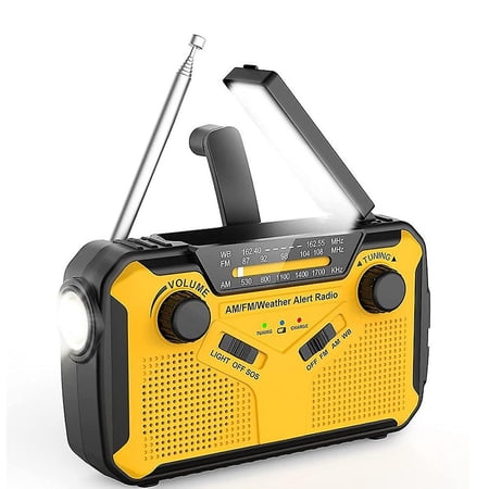 Solar Generator Radio, Fm/am Emergency Crank Radio With 2500mah ...