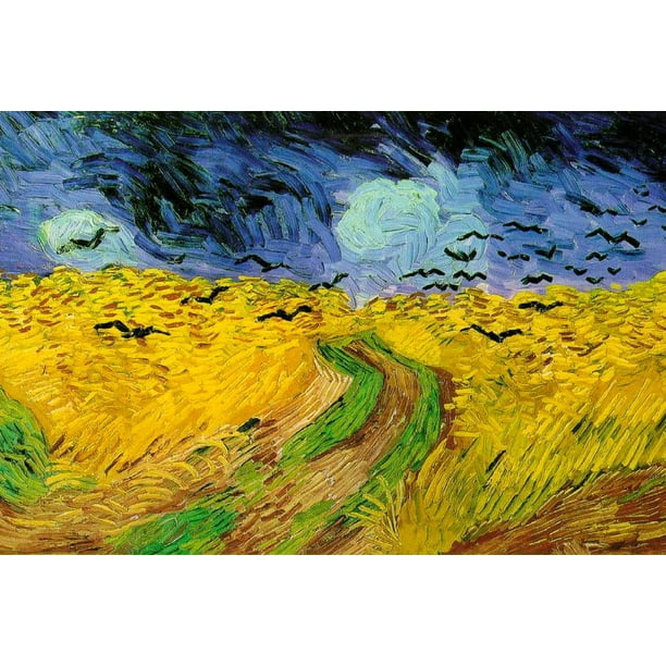 Vincent Van Gogh Wheatfield with Crows Van Gogh Wall Art Impressionist ...