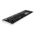 LogicKeyboard XL Print Advance - Keyboard - USB - US - white on black ...