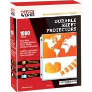 DIY.STORE Sheet Protectors, 600 Pack Clear Heavy Duty Plastic Page ...