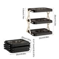 Folding Plastic Dish Rack, Expandable Stove Side Organizer for Kitchen ...