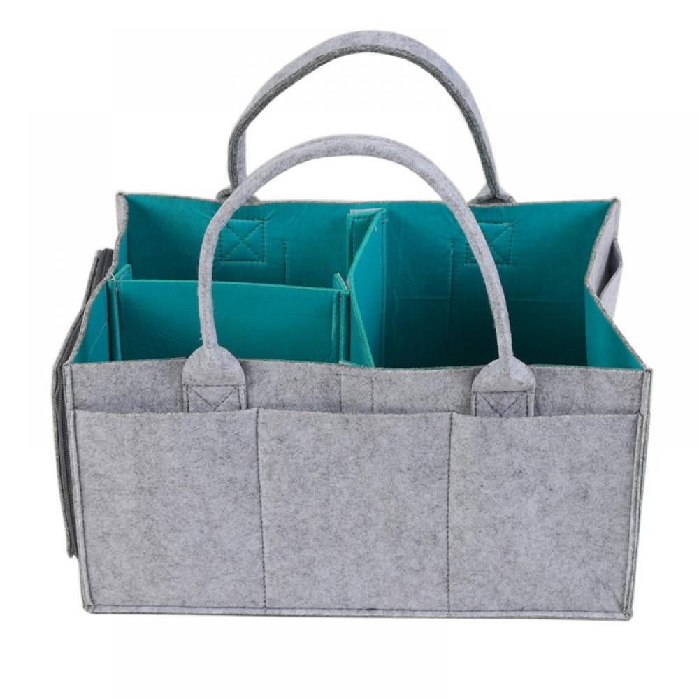 Baby Diaper Caddy - Nursery Storage Bin and Car Organizer for Diapers ...