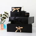 GoooodGift 3Pcs Extra Large Black Gift Box 19x16x6 Inches, Huge Gift ...